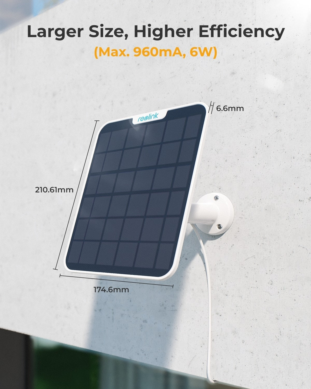 Reolink Solarpanel2 neue Version mit 6W RL-Solar-2 - Calitronshop.com